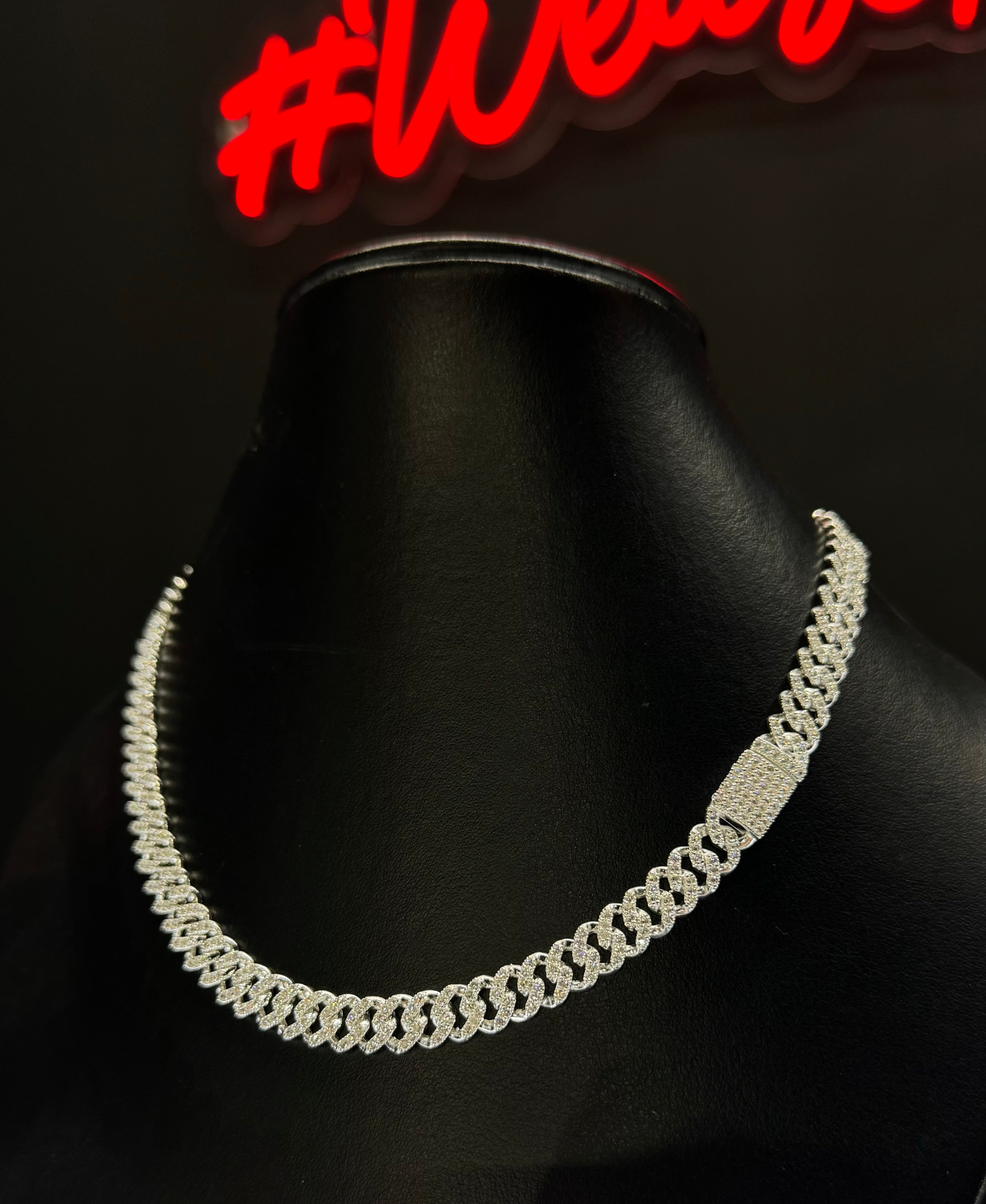 Cadena Iced Miami Mini 7mm y 60cm – The Chain Co.